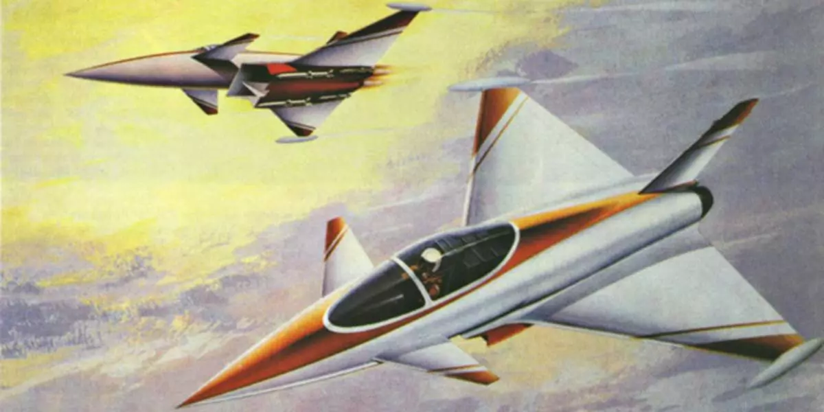 את המראה של הלוחם האירופי העתידי לשנת 1986. יצירת היצרו של Eurofighter כמעט הסתיימה