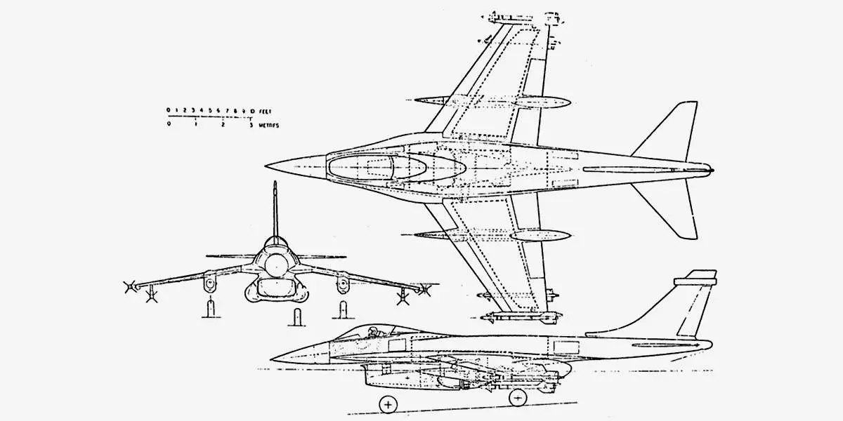 Come un combattente anteriore promettente, gli inglesi videro un aereo molto adattato di un decollo e atterraggio abbreviato (e persino completamente svp). Uno dei progetti sviluppati in questi requisiti - Hawker Siddeley HS.1205