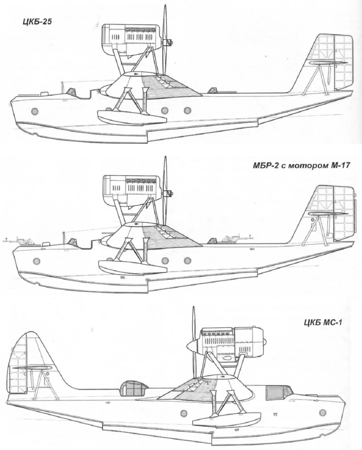 Söfnun flugs. Marine close-range könnunarflugvélar MBR-2. Sækja