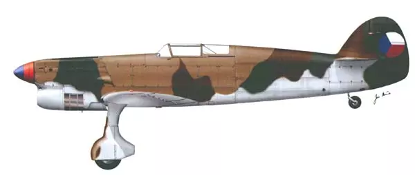 Wapiganaji wa Czechoslovak B-35 na AV-135.