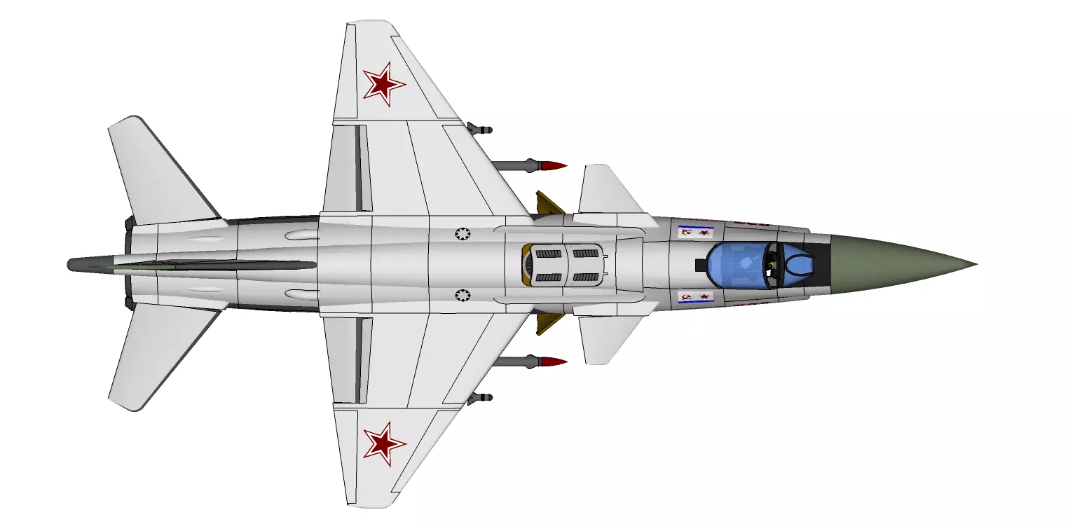 Made in USSR. MiG-38. Deck ja vertikaalne.