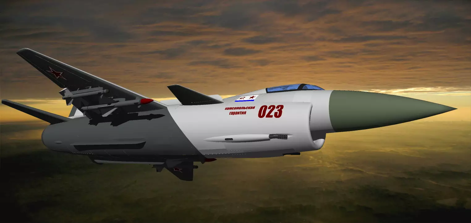Sản xuất tại USSR. MiG-38. Sàn và dọc.
