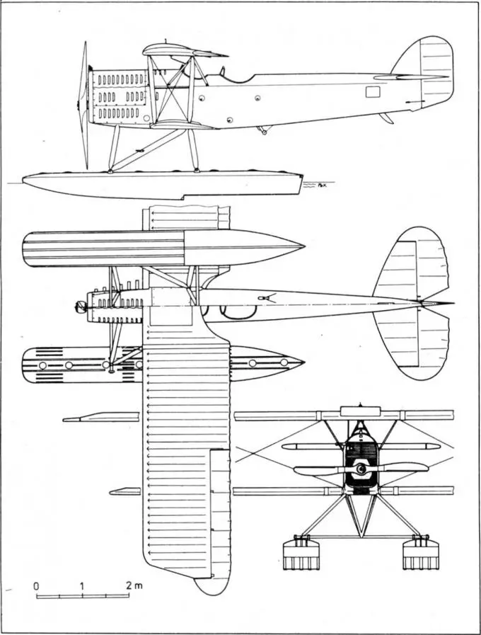 Y seaplane Tsiecoslofacia cyntaf. Cerbyd tynnu targed Aero A-29