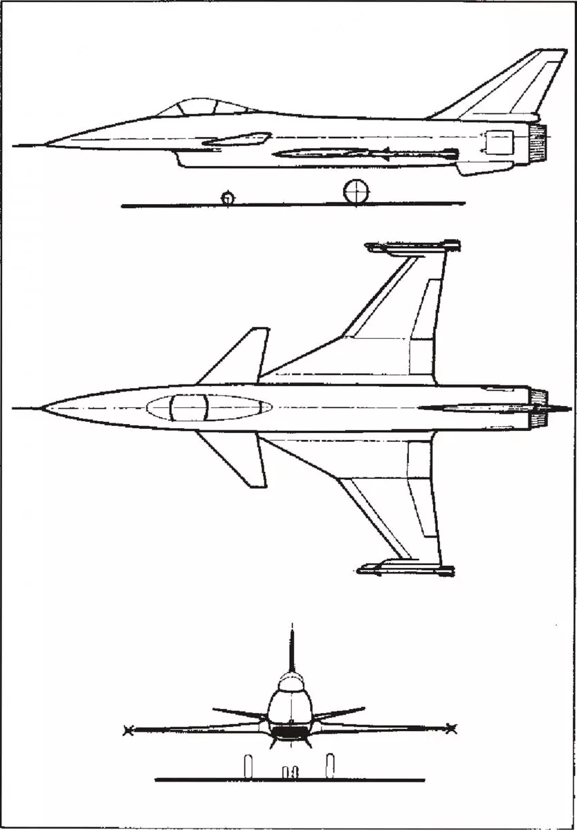 Çok amaçlı avcı projesi Novi Avion (1983 versiyonu). Yugoslavya
