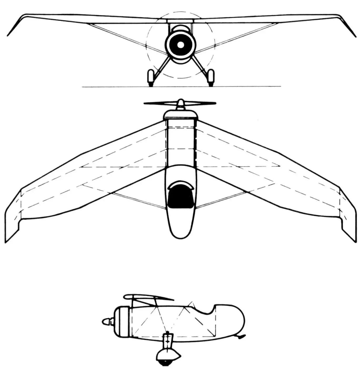 Искусни авиони без опашка DFS 193. Германија