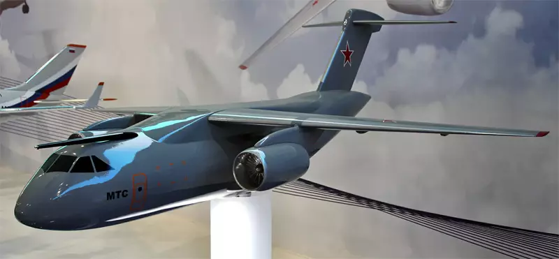 Il-214 / MTA mellemstore militære transportfly. Rusland / Indien