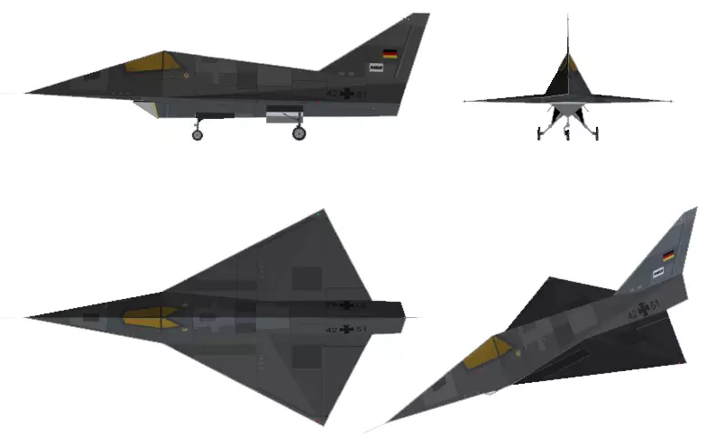 F-117 գերմաներեն - Messerschmitt-Bölkow-Blohm MBB Lippyridae (Firefly): Գդա