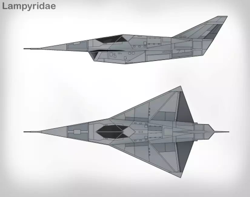 Немец телендә F-117 - Messerschmitt-Bölkow-Blohm MBB Лампирида (утлы). ФРГ