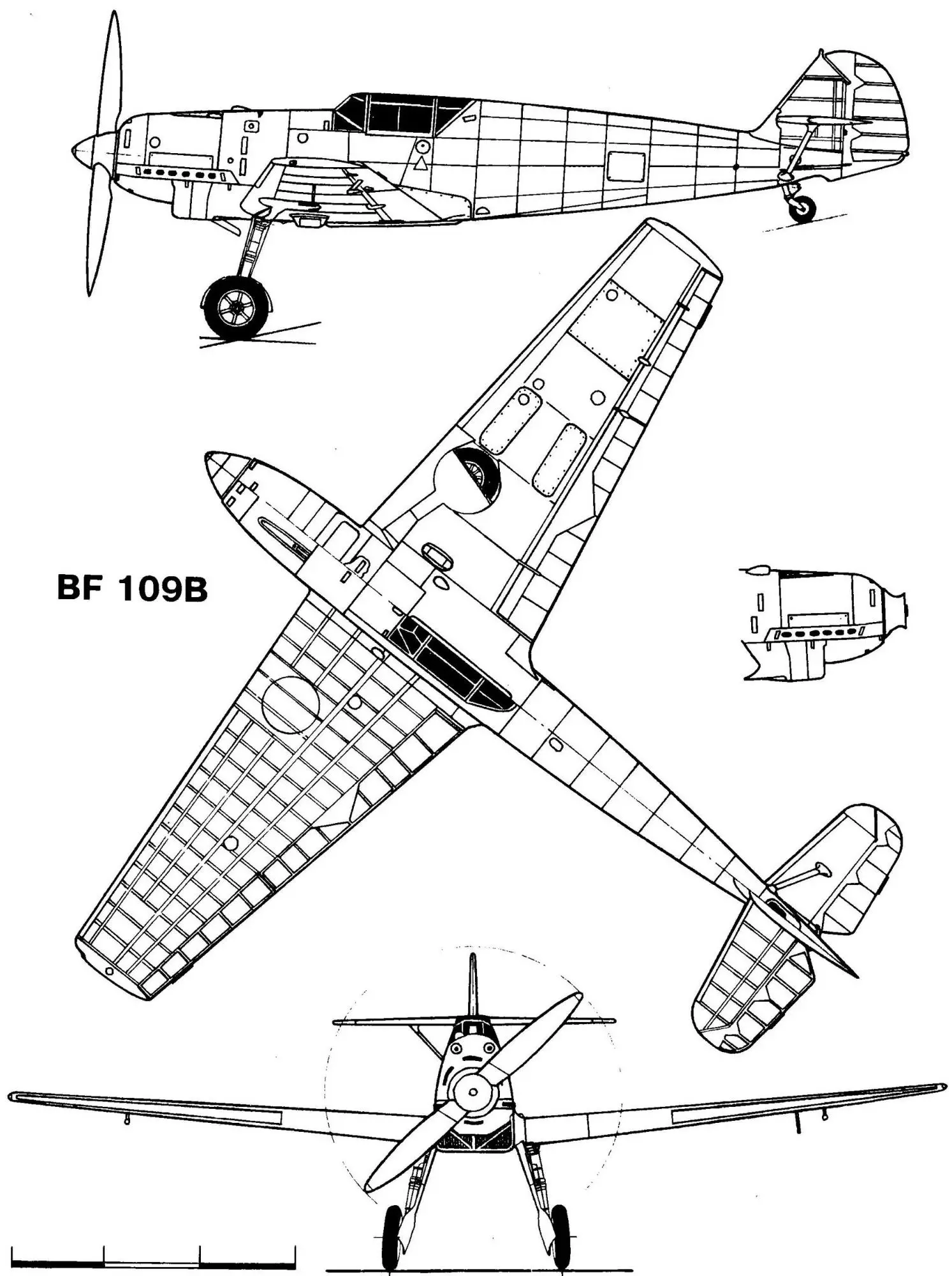 Дар СССР санҷида шудааст. Ҷанговари Messerschmitt Bf 109B