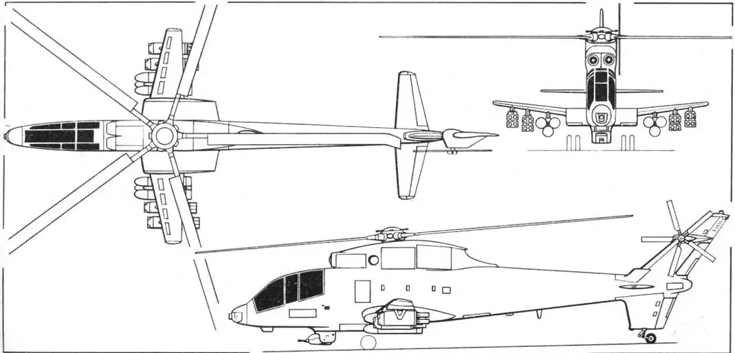 תנין בסגנון אמריקאי. מסוק תקיפה מנוסה Sikorsky S-67 Blackhawk. ארה