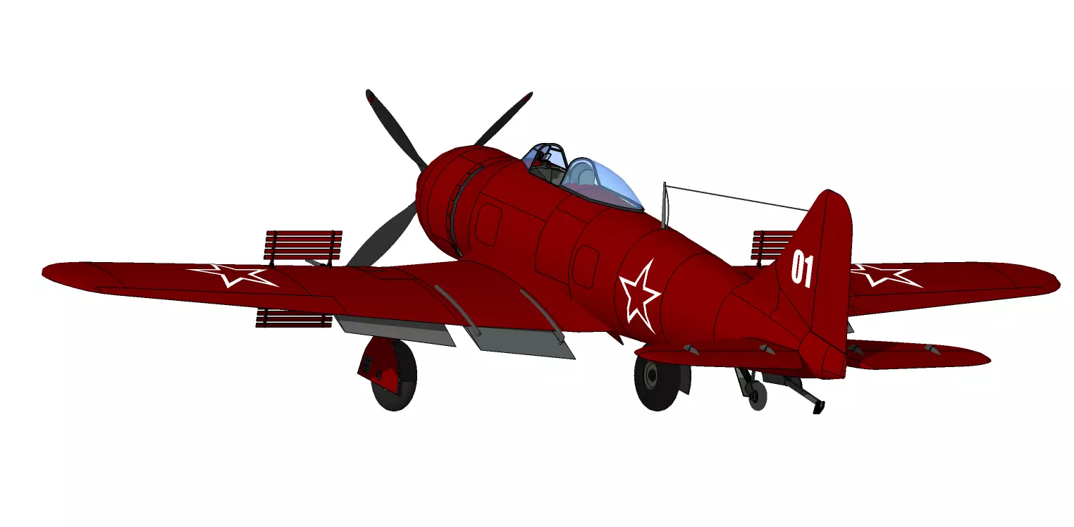 Het prototype van het dek plukken bomber-torpedo-duty CKB-48-01
