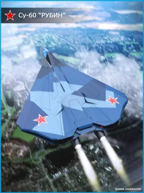 Wat zal de Russische jager van de zesde generatie van Su-60 