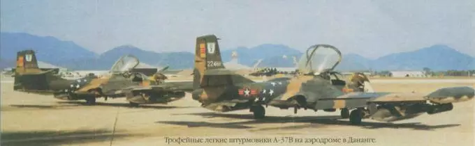 Kuaj hauv USSR. Cov khoom plig Nyab Laj Ntu 2 Kev sim ntawm A-37B Dragonfly lub teeb tua lub dav hlau thiab F-5E Tiger II fighter