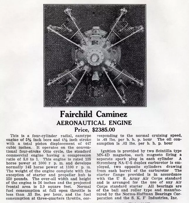 Ikke standard. Fairchild-Caminez 447