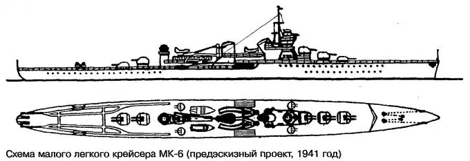 Аванпроект малого легкого крейсера