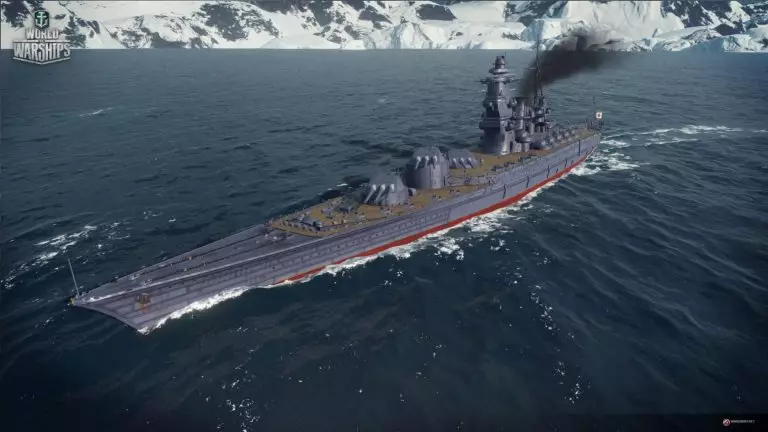 Moderi ya 3D yintambara Izumo (A-140) nkuko bigaragara kuri programmes za Wargaming