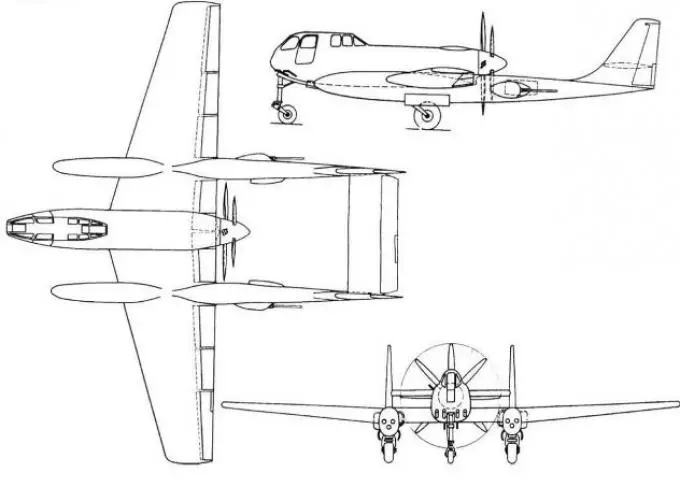 Diyaaradda Weerarka ee wareegga labada-addoonku ee ku riixaya tuurista BSH-MV iyo W-218. USSR