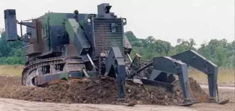 IDF peluxezko hartza - Caterpillar D9R bulldozer