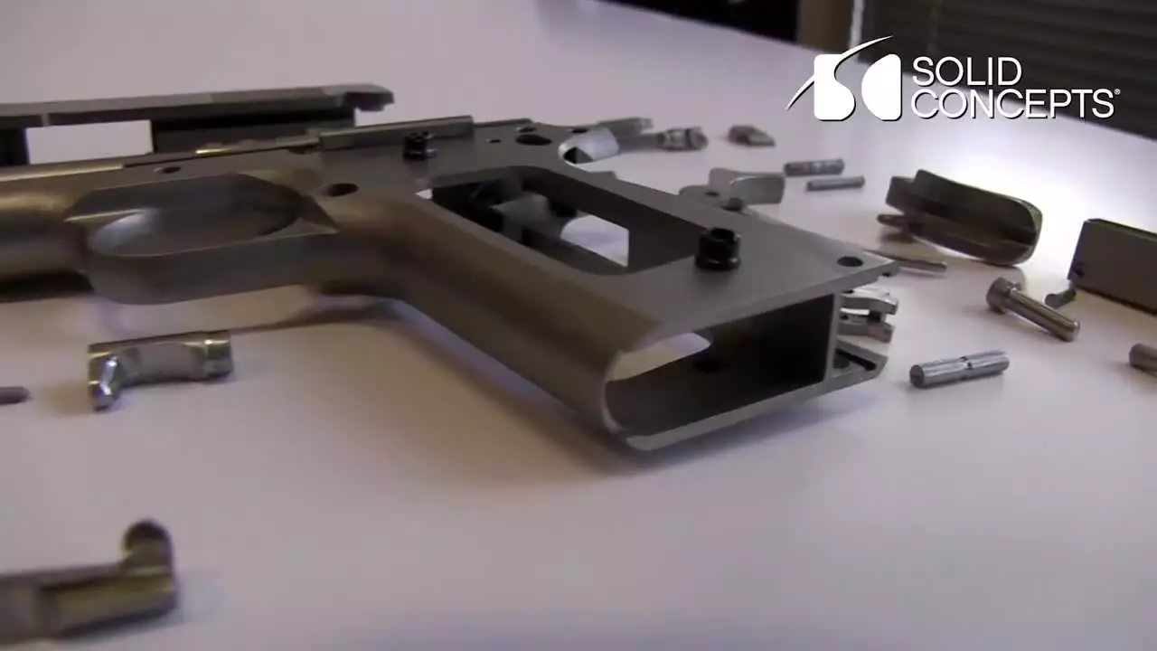 Den første metalpistol, der er trykt på en 3D-printer