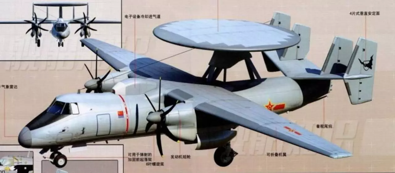 Η εκτιμώμενη εμφάνιση του αεροσκάφους KJ-600 σε άτυπη infographics. Photo twitter.com/rupprechtdeino.