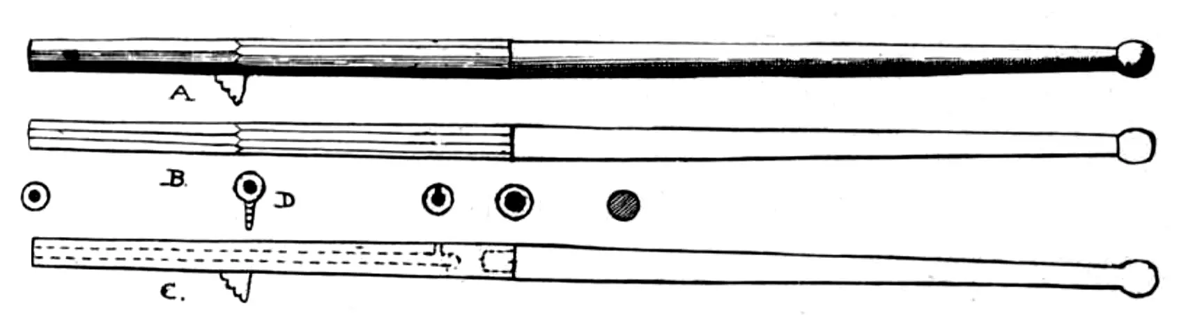 «Стара» для 1520-х років гаківниця: бронзова лита, приблизно 1460-1470 рр., Ствол 0,57 м, калібр 16 мм; запал зверху. Вага ствола 4,35 кг. Forrer