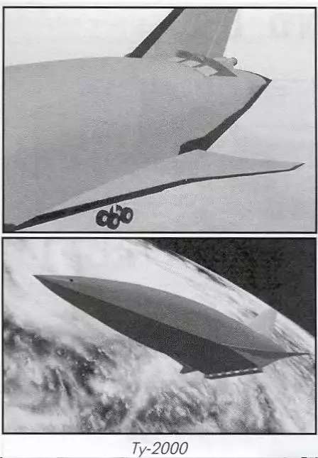 Tupolev, Hypersonic. Single-Stage BKC Tu-2000