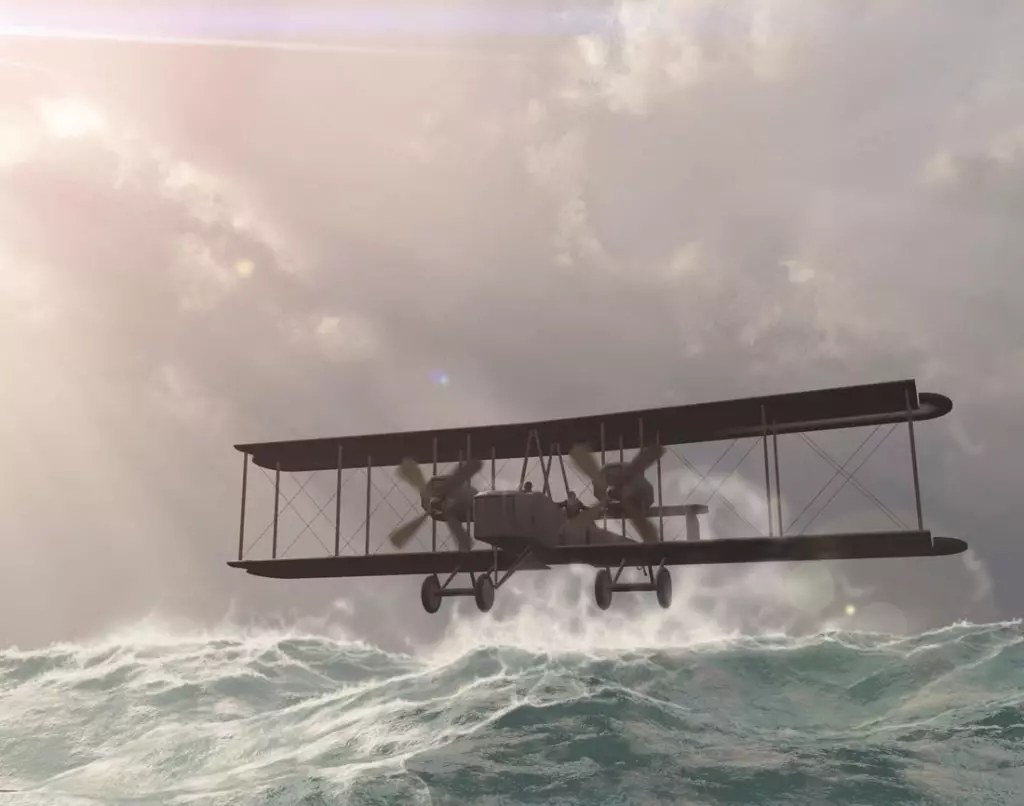 De transatlantische vlucht van Alcock en Brown