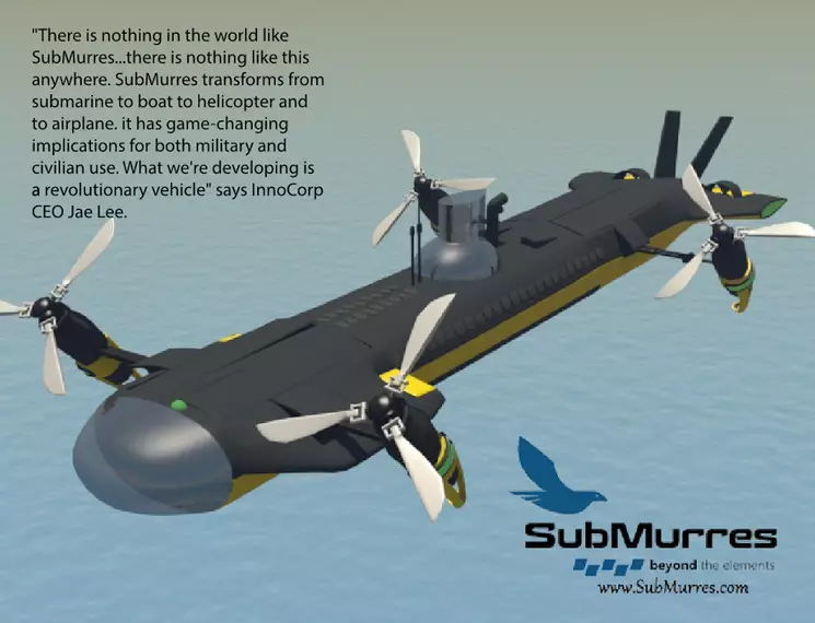 Submarinismo do quadcopter submarino