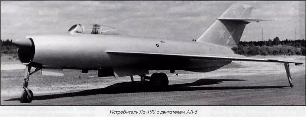 Doświadczył samodzielnie samotnie Interceptor La-190. ZSRR.