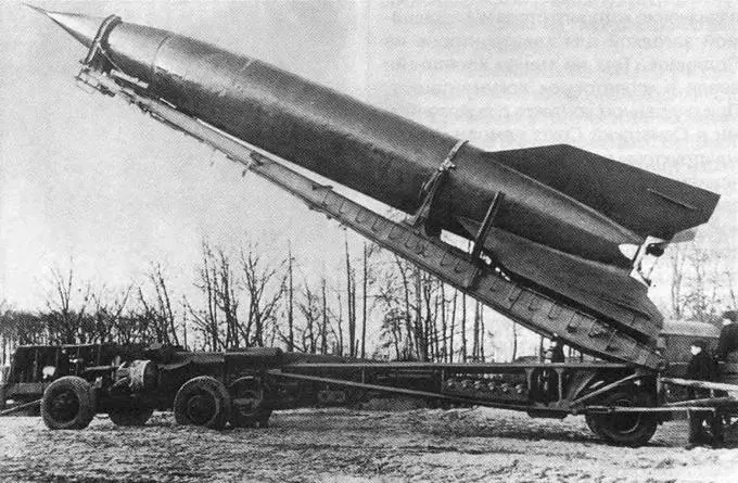 Getoets in die USSR. Ballistiese missiel V-2 / p-1. Deel 2