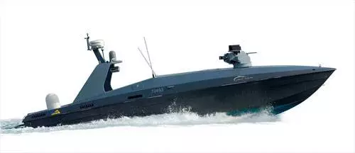 Unbotional Boat Elbit Silver Marlin. Izrael