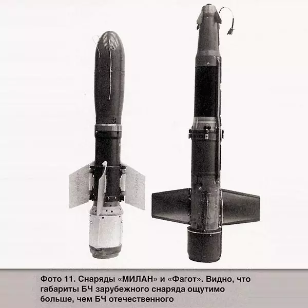 USSR లో పరీక్షించబడింది. యాంటీ ట్యాంక్ క్షిపణి వ్యవస్థలు BGM-71 TOW, బోల్‌కో BO 810 కోబ్రా, మిలన్, హాట్