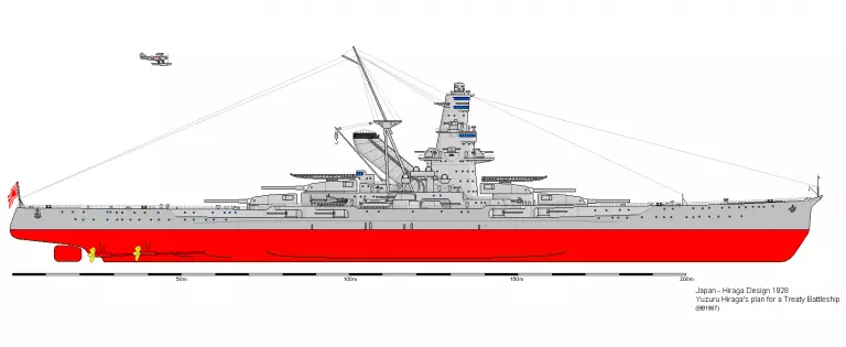 Óinnleystur verkefni japanska battleships Yudzuru Haraga