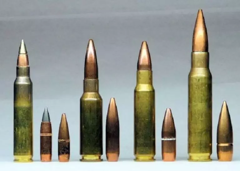 Cartridges 5,56x45 mm, 6,5x38 Grendel, 6,8803 REM SPC, 7,62x51 mm