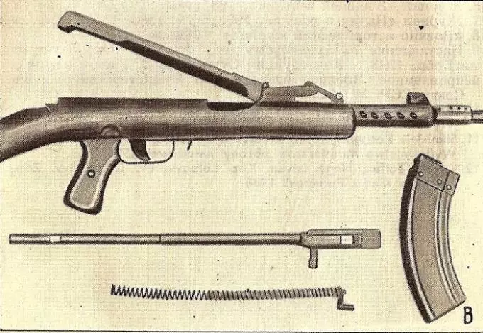 Precursor desconocido del AK. Sistema automático A.I.Sudaev