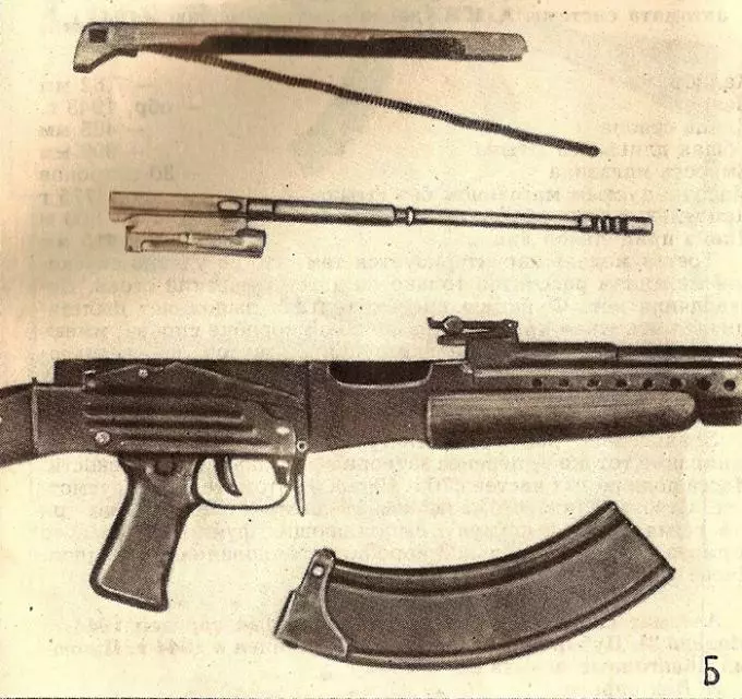 Precursor desconocido del AK. Sistema automático A.I.Sudaev