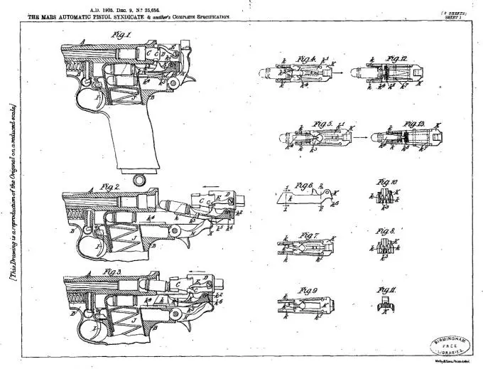 Pistola automática Mars (Gabbet-Fairfax Marte Pistola Automática)