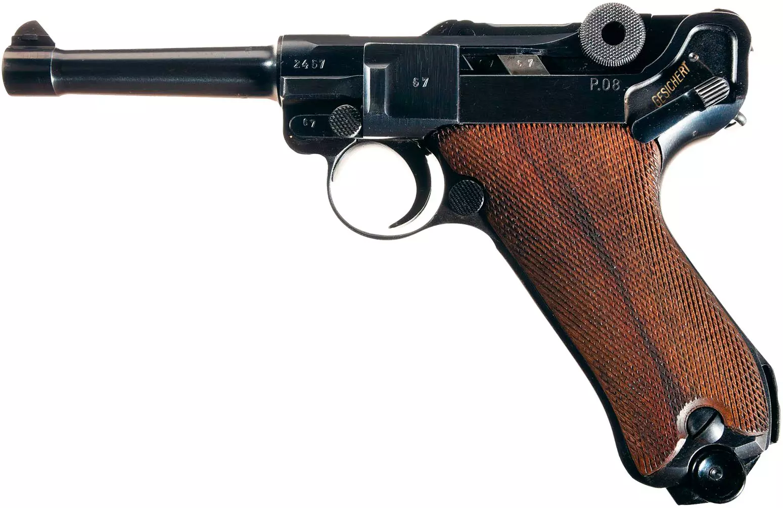 Armatiken patenteak ikasten ... Pistola esperimentala Maxim Silverman lagina 1896.