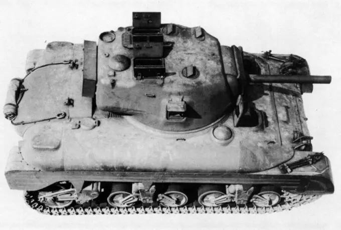 Oergewicht model. Erfarne T7 medium tanks. USA