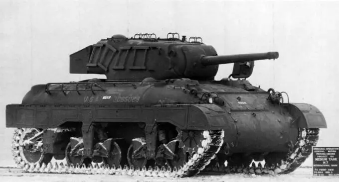 Oergewicht model. Erfarne T7 medium tanks. USA