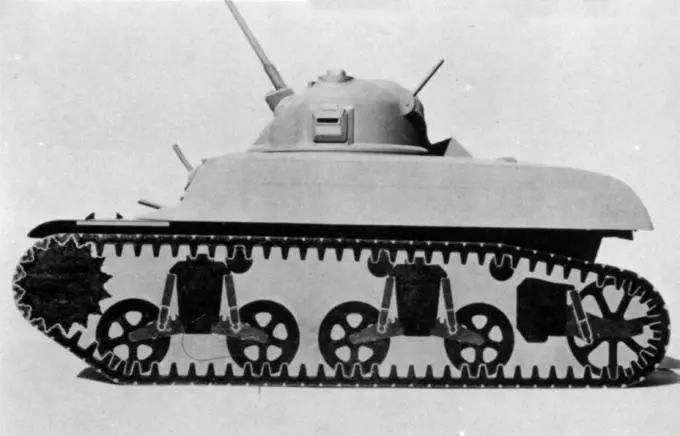 Oergewicht model. Erfarne T7 medium tanks. USA