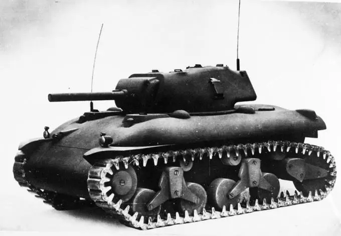 Oergewicht model. Erfarne T7 medium tanks. USA