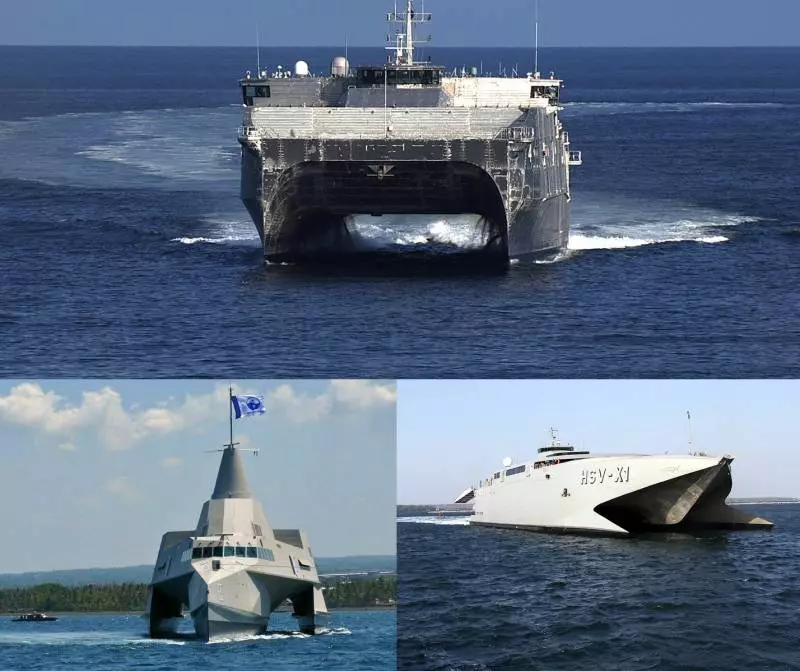 作战船舶根据“双体船”和“Trimaran”计划制作