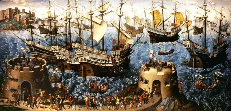 Flòt Tudor tou pre konstriksyon Dover nan 1520