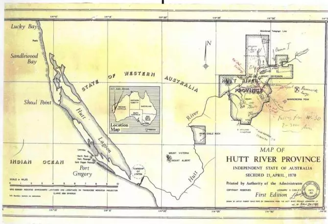 Obi ụtọ nke onye hermit Australia. Isi nke Osimiri Hutt