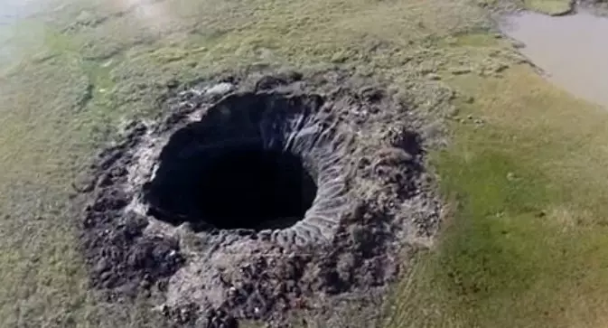 Yamal krater, öz gözləri ilə
