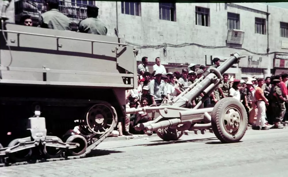 Military parade in Jerusalem after the six-day war