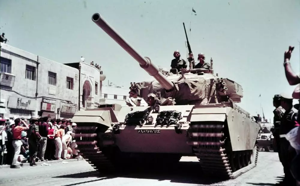 Military parade in Jerusalem after the six-day war