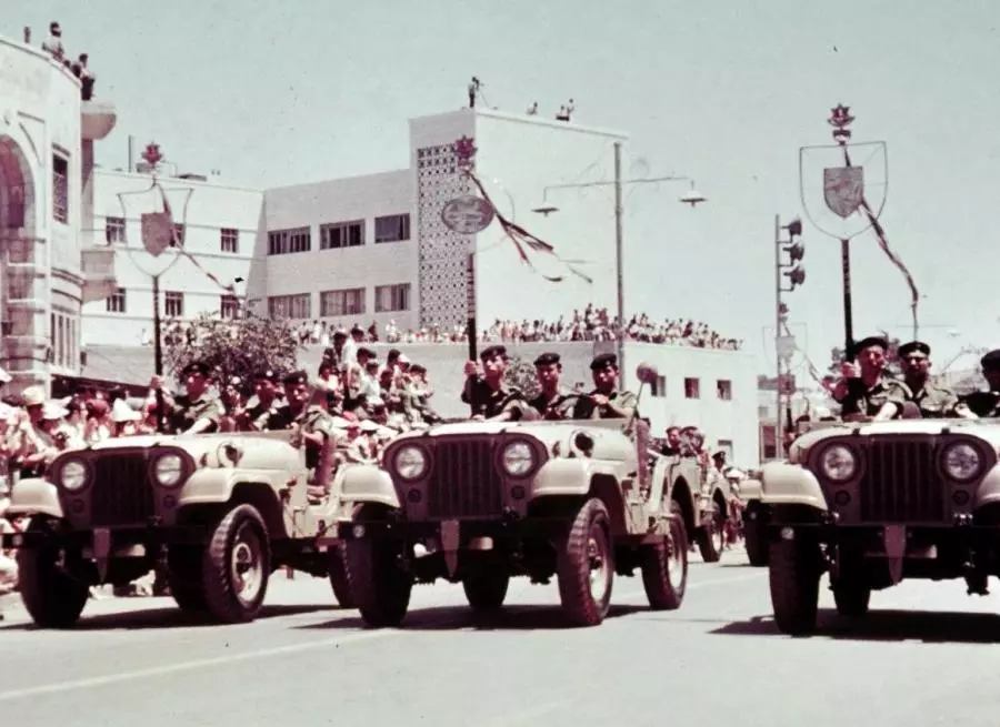 Military parade in Jerusalem after the six-day war