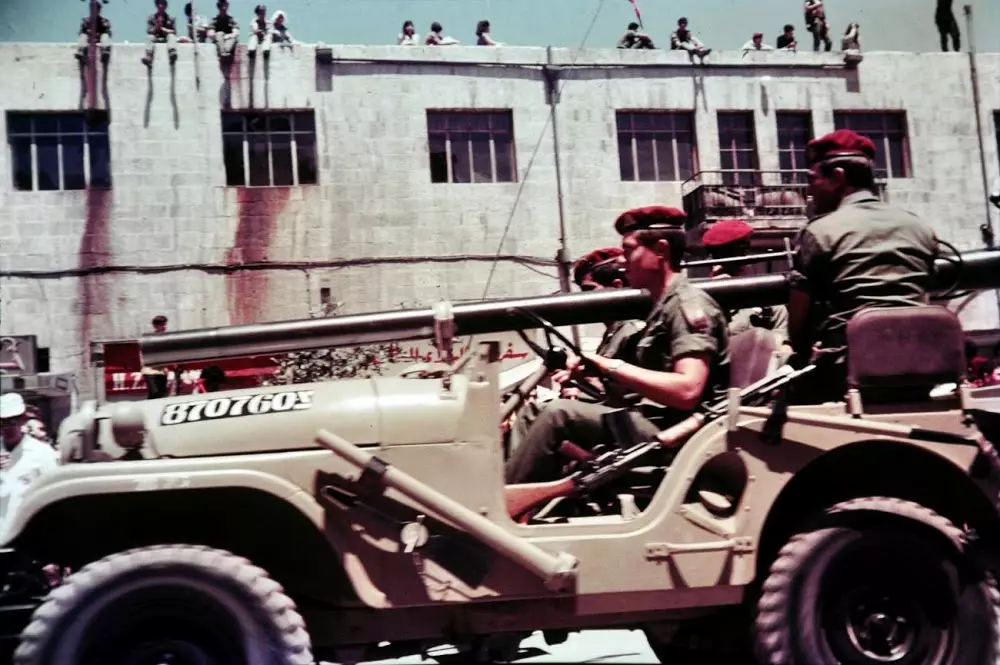 Military parade in Jerusalem after the six-day war